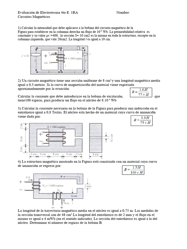 Ejercicios de Circ - Mag | PDF