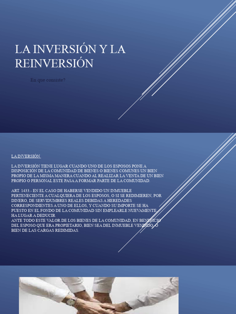 La Inversión y La Reinversión | PDF | Propiedad | Justicia