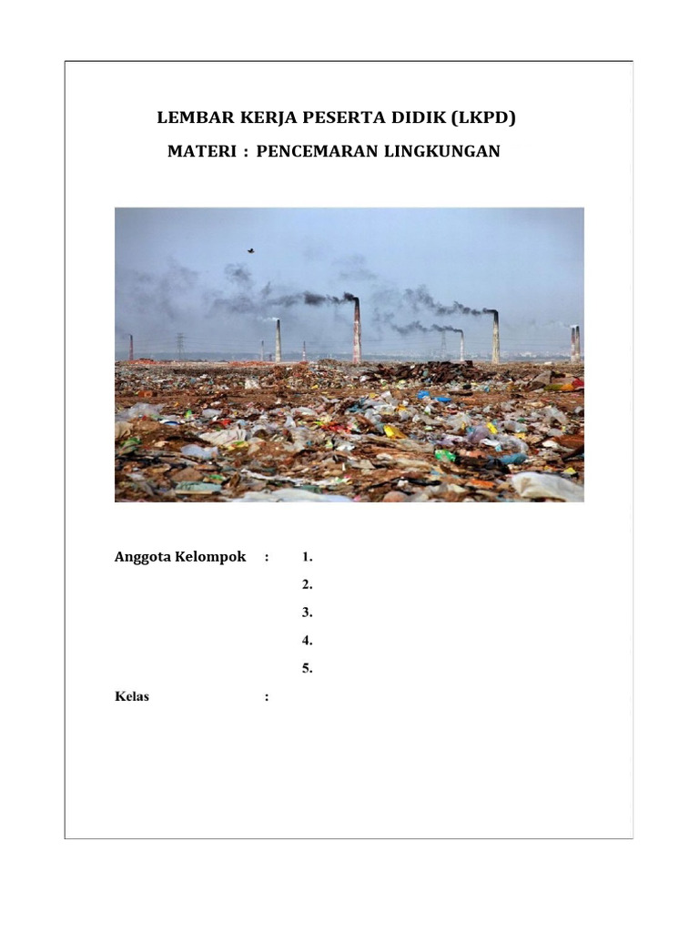 LKPD Pencemaran Lingkungan 2024 | PDF