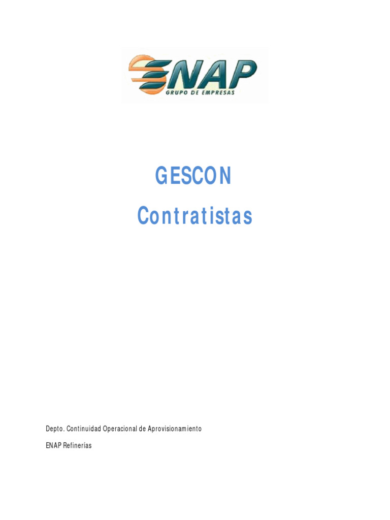 Manual GESCON Contratistas | PDF | Ventana (informática) | Transport ...