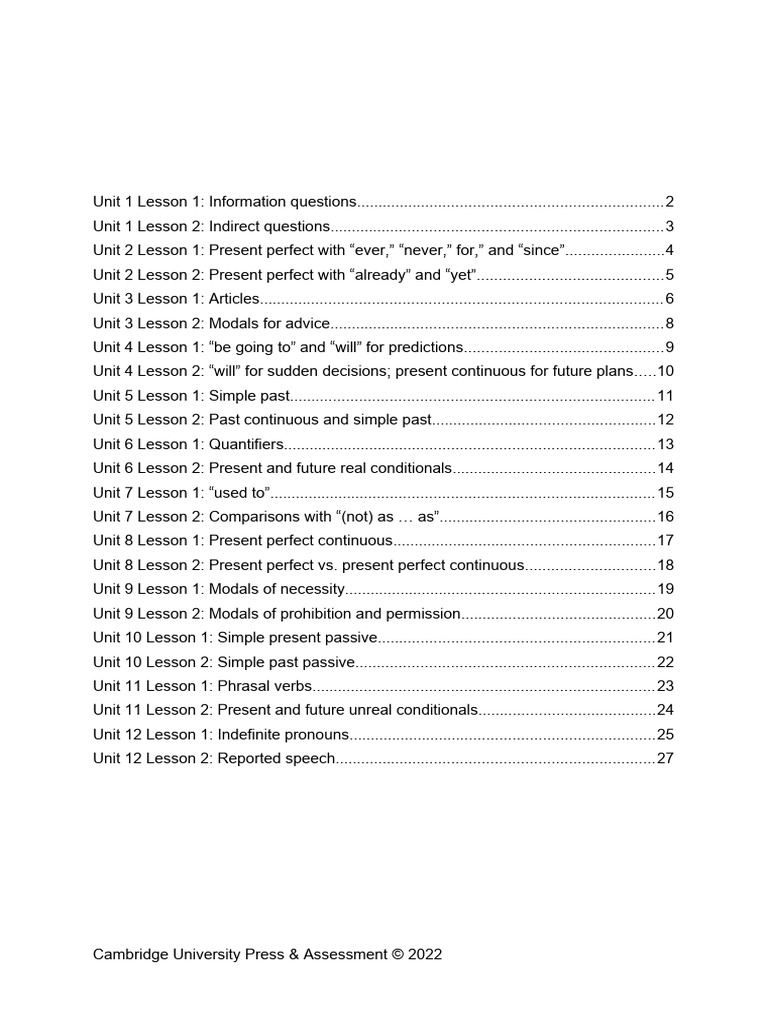 Evolve Digital Level 3 Grammar Summaries | PDF | Verb | Linguistics