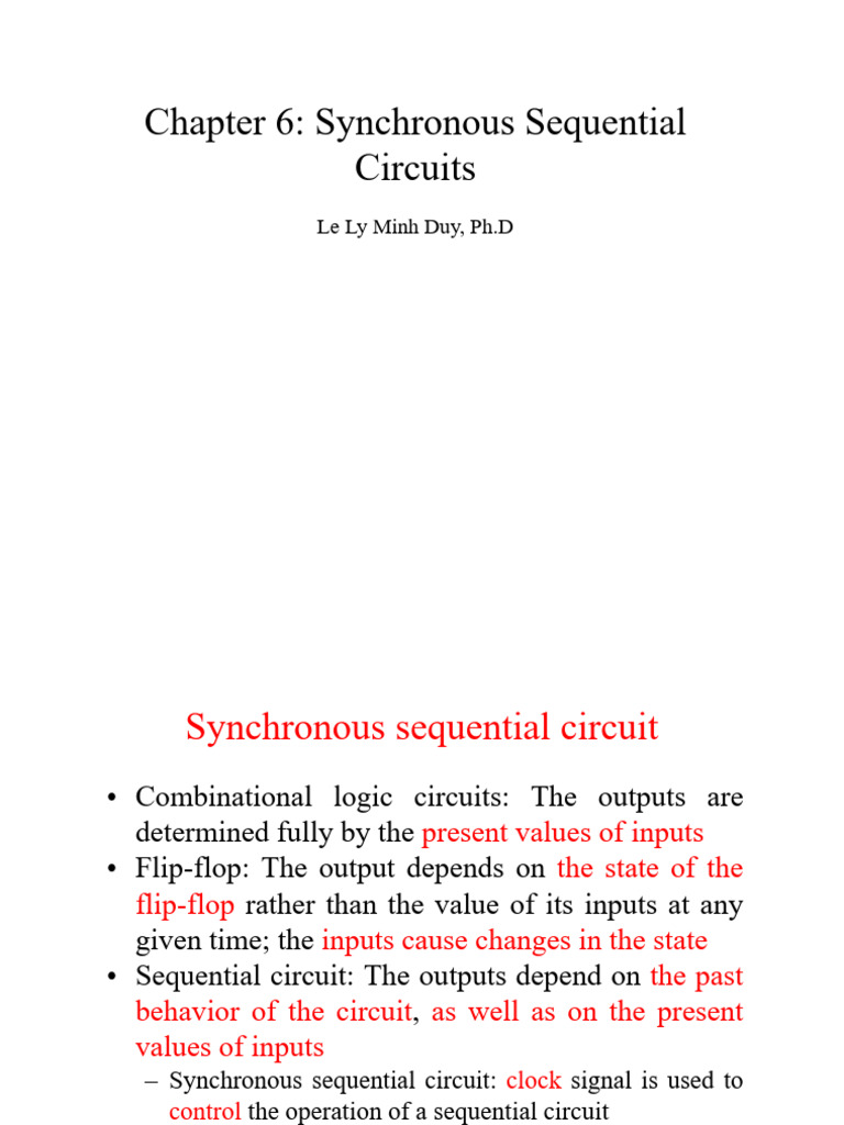 Chapter 06 Synchronous Sequential Circuits | PDF | Software Engineering | Computer Engineering