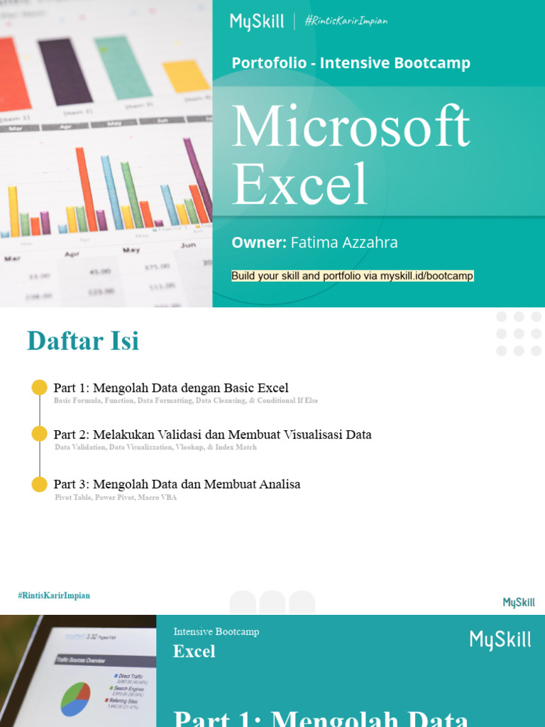 Microsoft Excel Portfolio Part 1 - Fatima Azzahra | PDF | Komputer