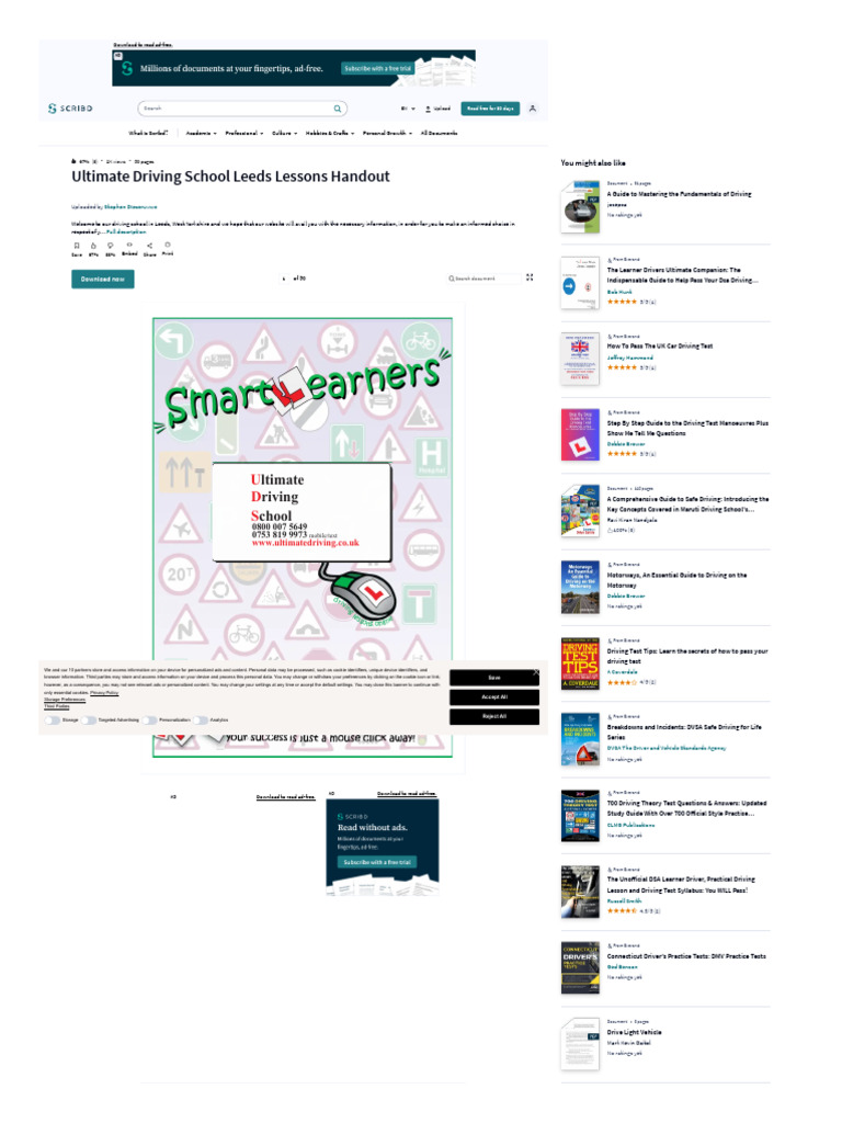 WWW Scribd Com Document 88096245 Ultimate Driving School Leeds Lessons ...
