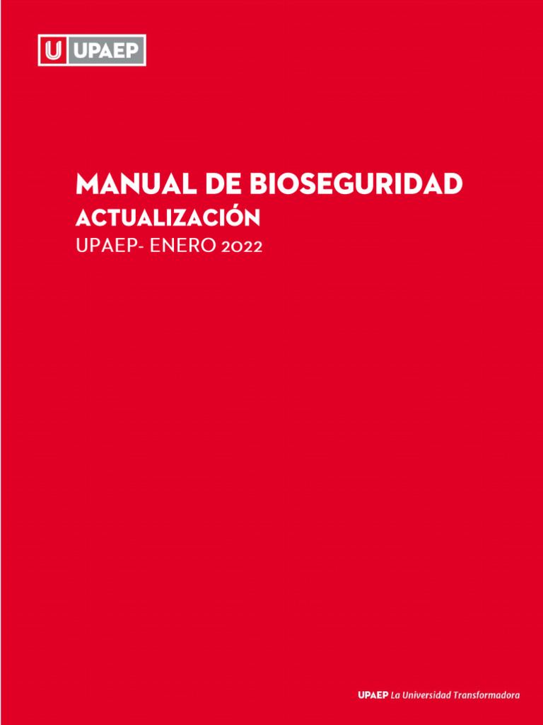 Manual de Bioseguridad ENE22 | PDF | Lavado de manos | Medicina