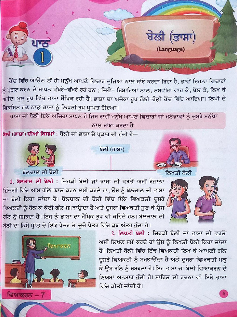 Punjabi 1st Chapter | PDF