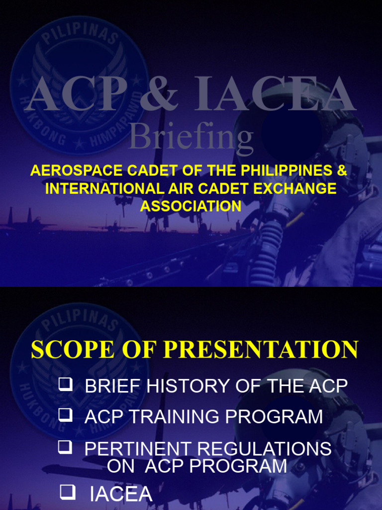 Acp Iace Briefing | PDF | Military Education And Training | Military ...