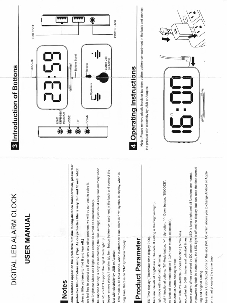Digital Led Alarm Clock | PDF