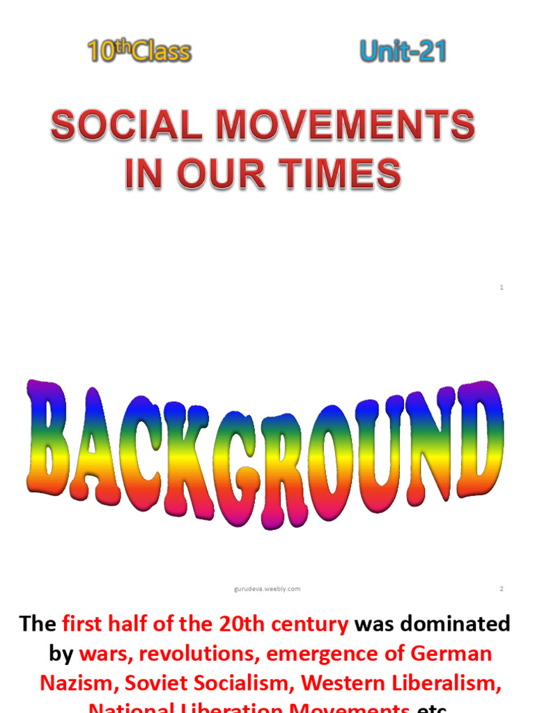 20th Century Social Movements | PDF