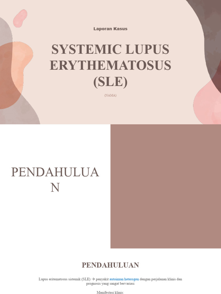 Systemic Lupus Erythematosus | PDF
