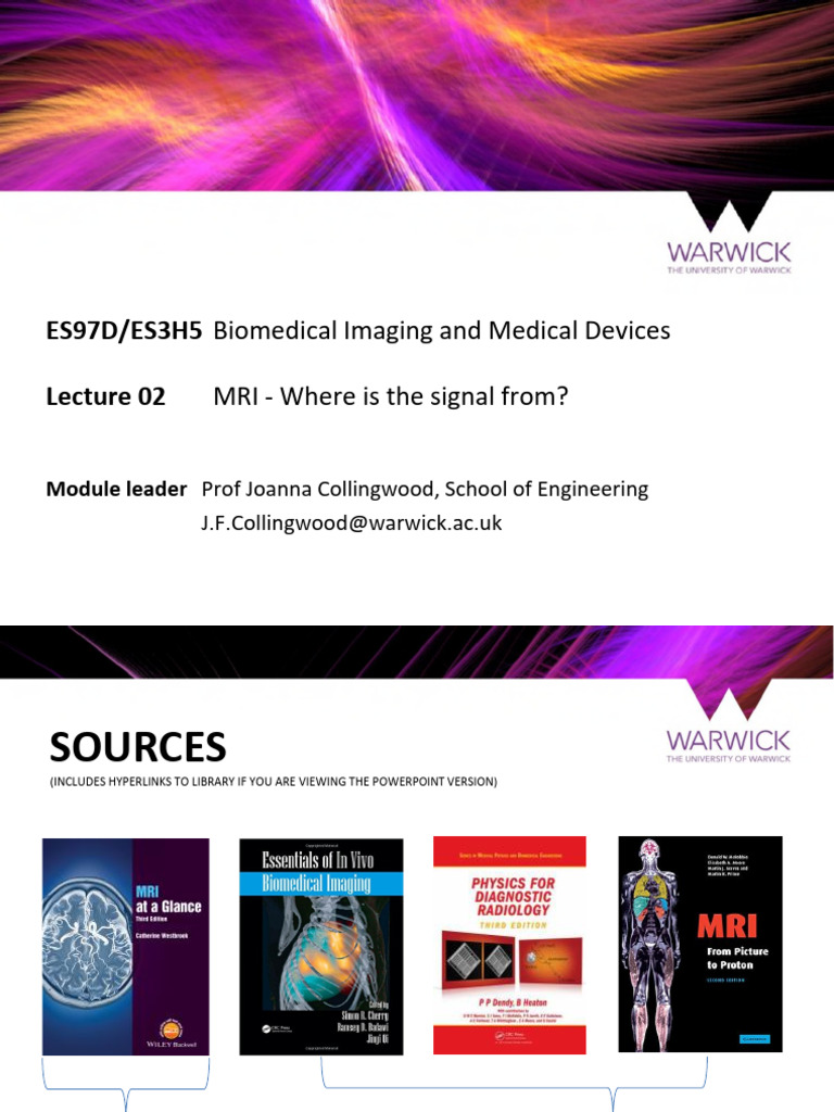 L02 MRI Part 1 Updated | PDF | Atomic Nucleus | Nuclear Magnetic Resonance