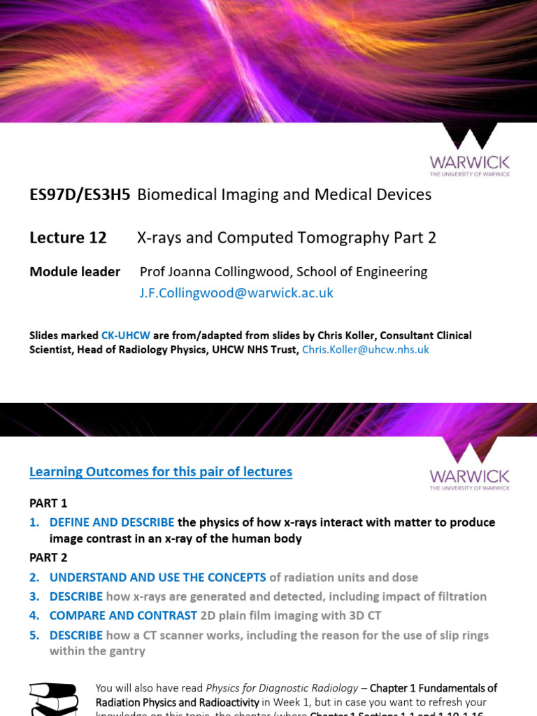 L12 X Ray Part 2 | PDF | Absorbed Dose | Ionizing Radiation