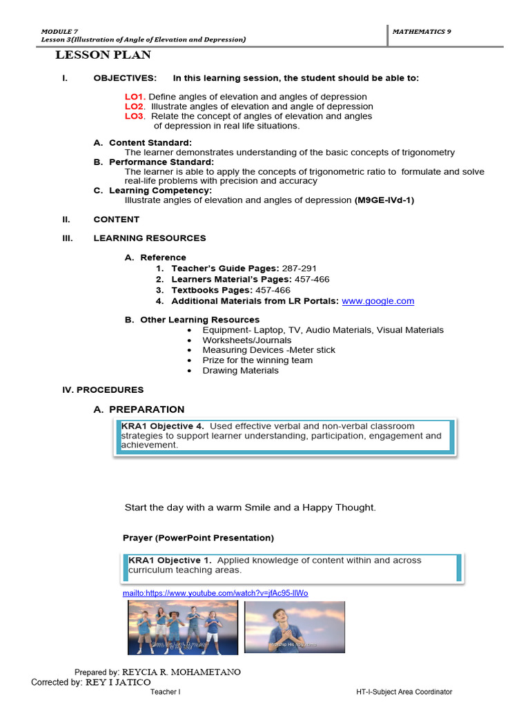 4th Quarter Demonstration Teaching | PDF | Learning | Lesson Plan