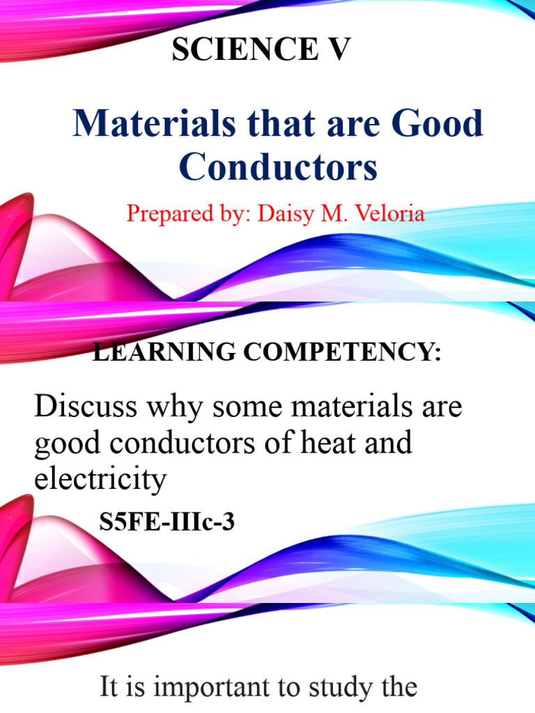 Good Conductors of Heat & Electricity | PDF | Electrical Resistivity ...