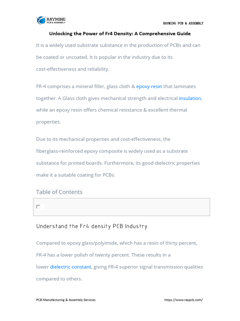 Engineers' Guide to FR4 PCB Density | PDF | Printed Circuit Board ...