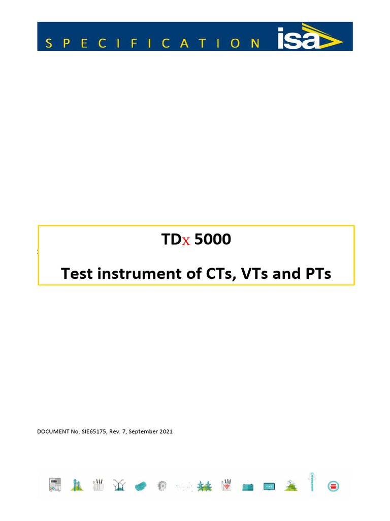 SIE65175 - TDX-5000 - SPECIFICATIONS Rev7 | PDF | Electromagnetic ...
