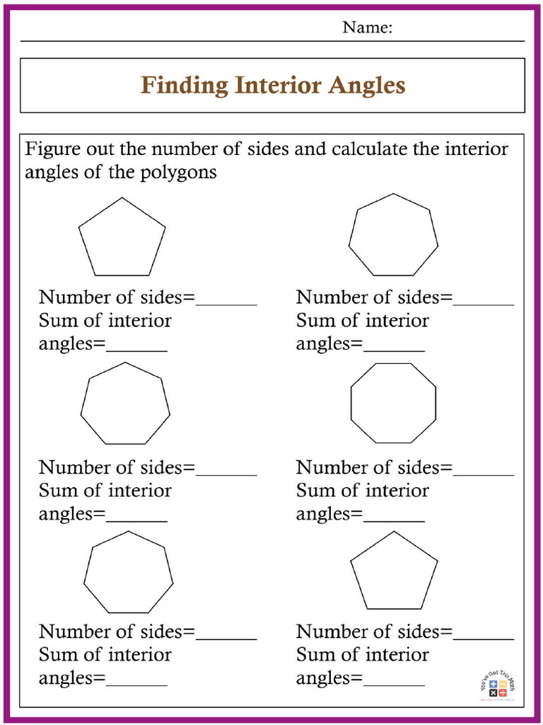 Polygon Worksheets PDF 9 1 | PDF