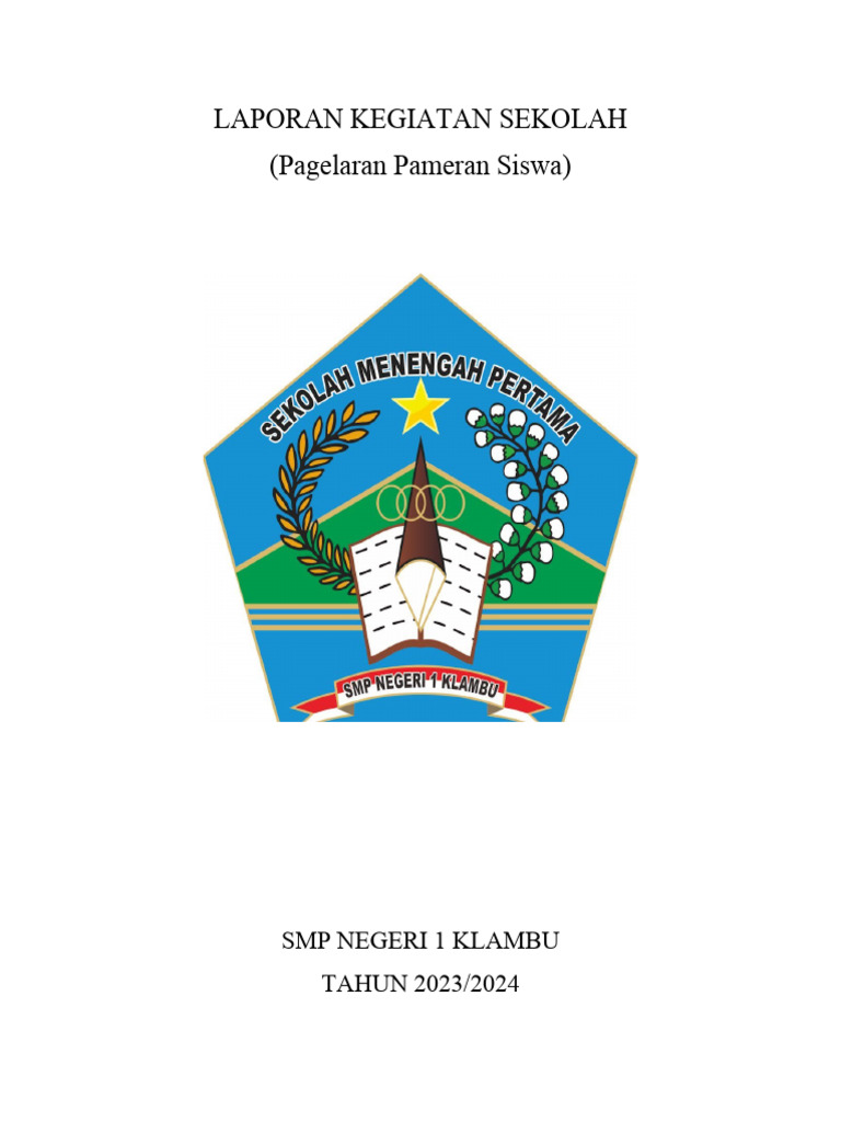 Laporan Pameran Siswa SMPN 1 Klambu | PDF