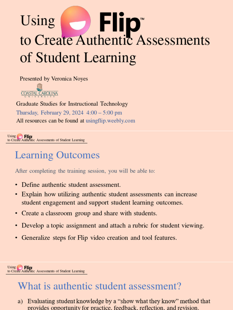 Flip Presentation 1 | PDF | Learning | Rubric (Academic)