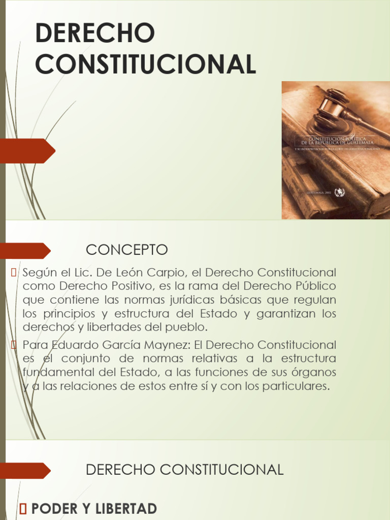 Derecho Constitucional | PDF | Constitución | Ley constitucional