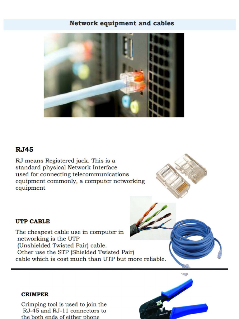 Networking Tools and Equipment | PDF | Wireless Access Point | Data ...