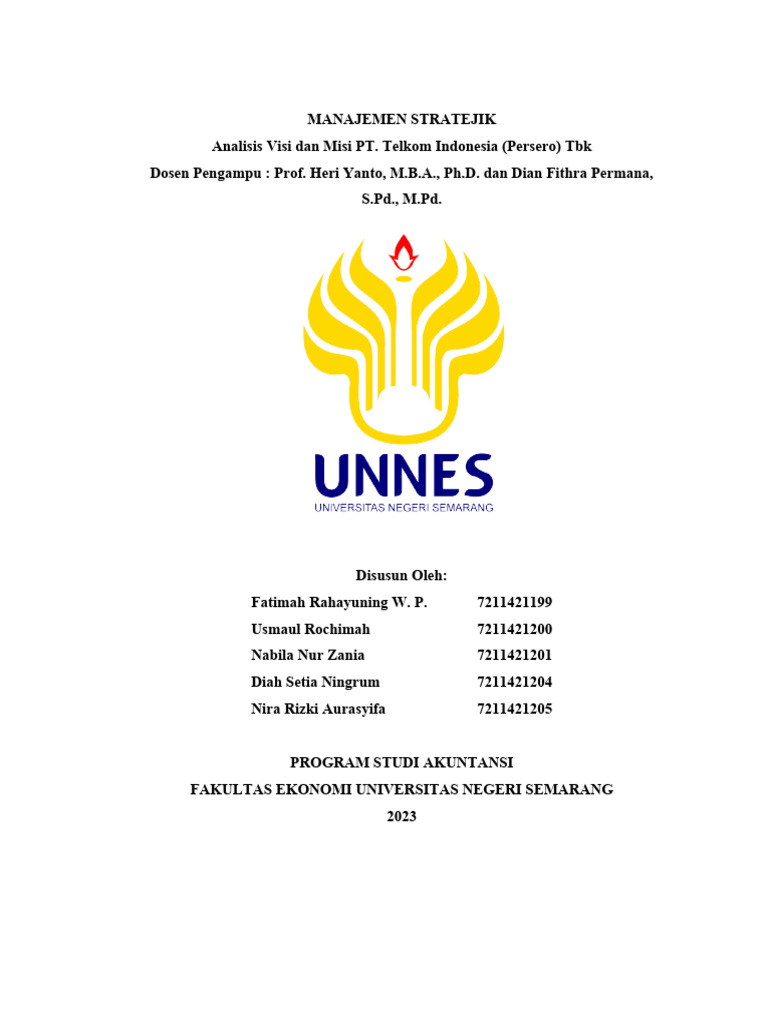 Visi dan Misi PT Telkom Indonesia | PDF