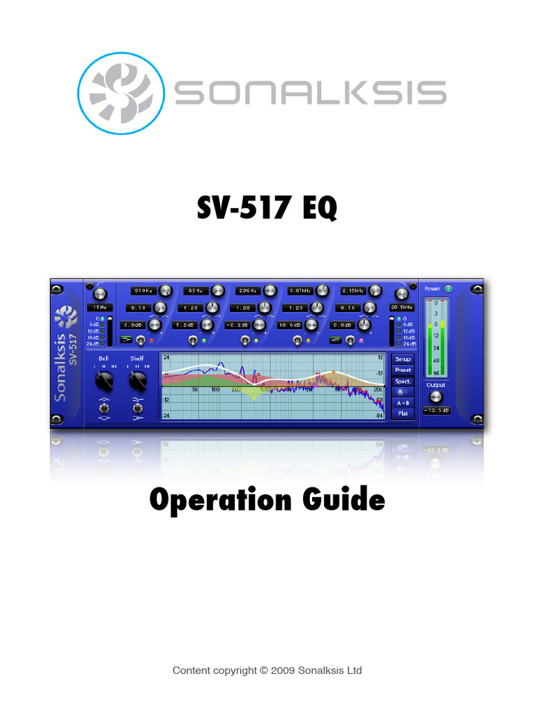 SV-517Mk2 Equaliser | PDF | Equalization (Audio) | Electronics