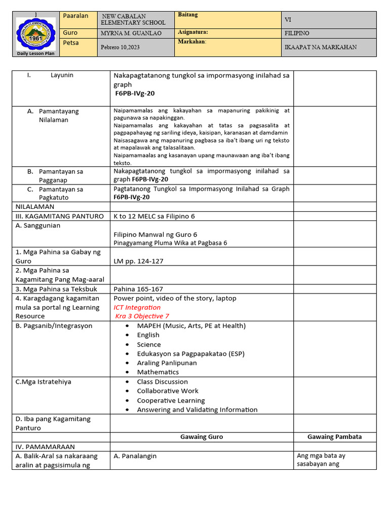 Filipino Final Demo Teaching | PDF