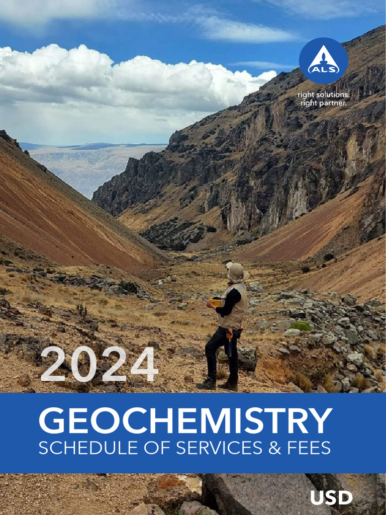 ALS Geochemistry Fee Schedule USD 2024 | PDF | Metallurgical Assay ...