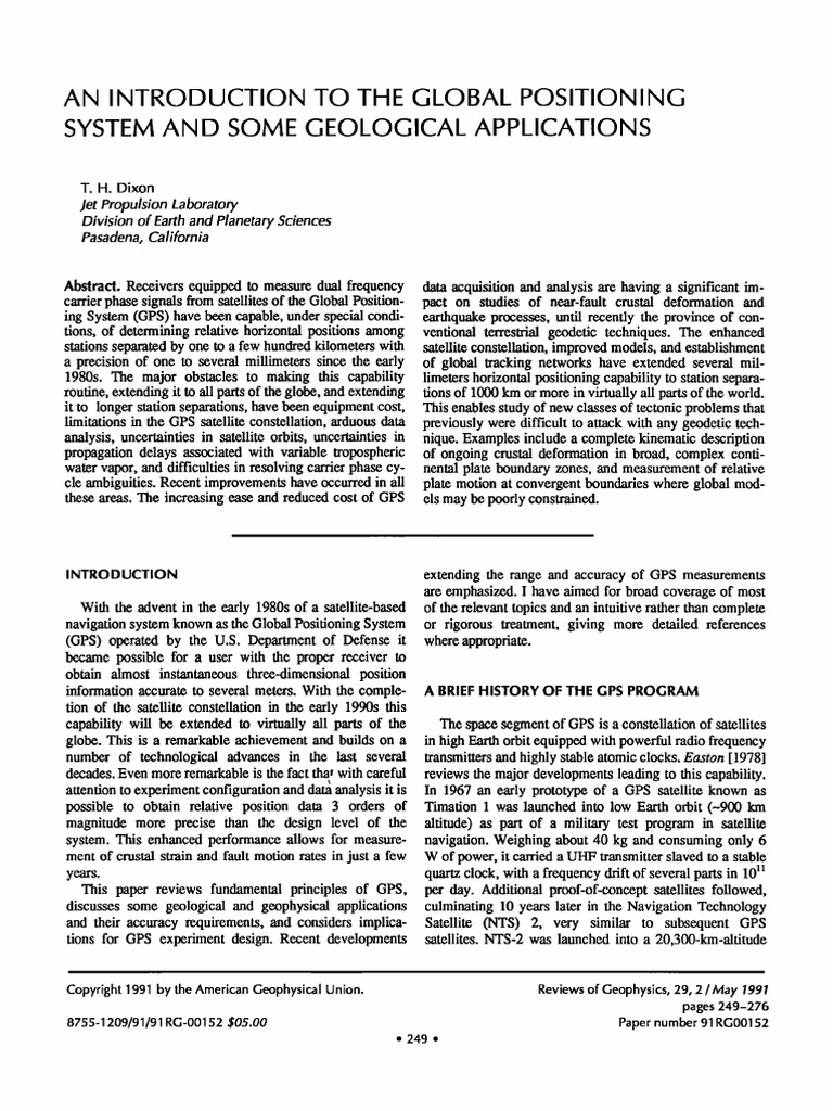 An Introduction To The Global Positionin | PDF | Global Positioning ...