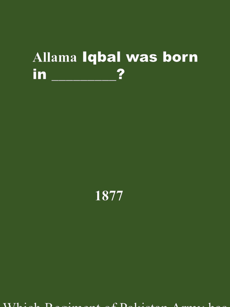 Pakistan General Knowledge Quiz | PDF | Pakistan | Khyber Pakhtunkhwa