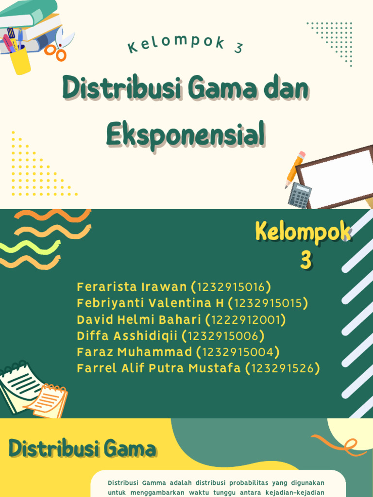Analisis Distribusi Gamma dan Eksponensial | PDF