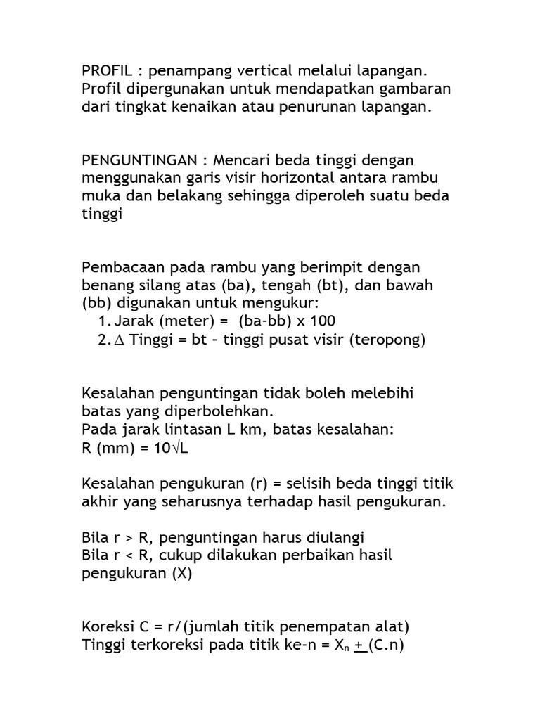 PENGUNTINGAN Profil | PDF