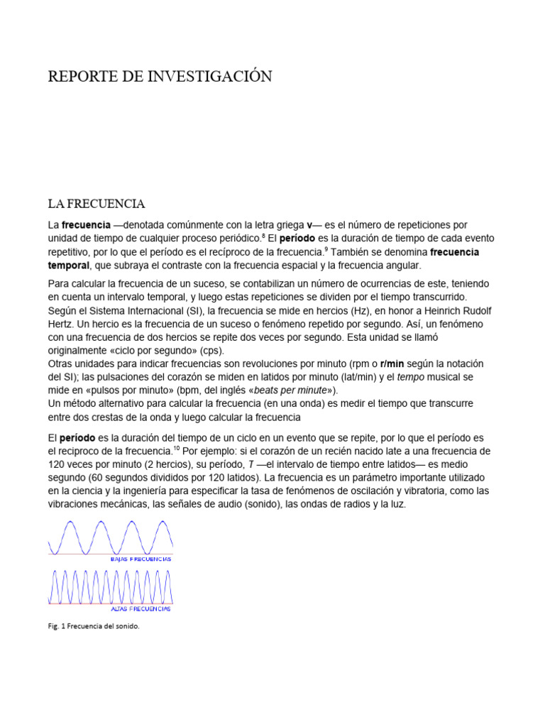 Reporte de Investigacion de Fisica Dani | PDF | Longitud de onda ...