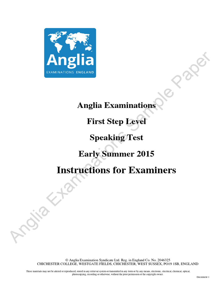 First Step Sample ES 2015 | PDF | Word | Communication