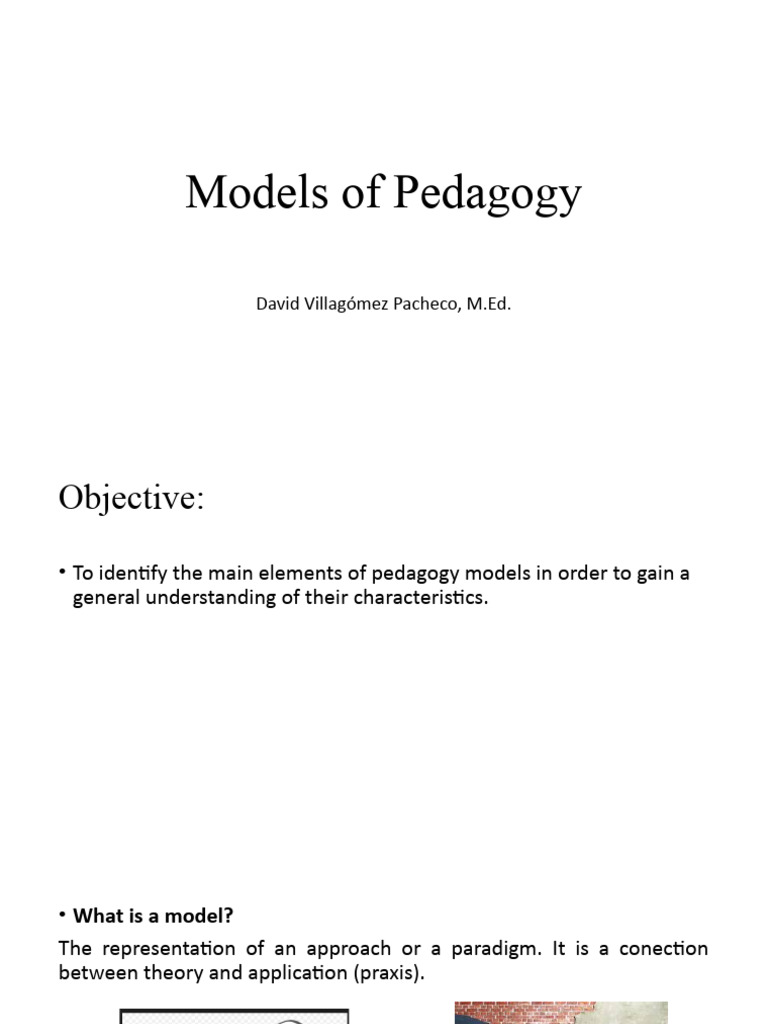 Understanding Pedagogical Models | PDF | Cognition | Learning