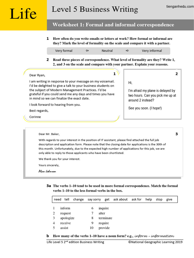 Business Writing: Formal vs Informal Styles | PDF | Grammar | Syntax