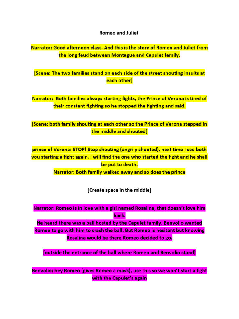 Romeo and Juliet | PDF | Characters In Romeo And Juliet | Romeo And Juliet