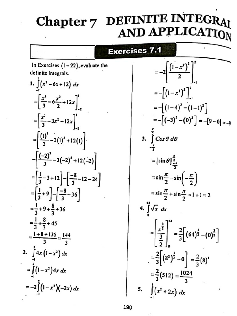 Calculus 7.1 | PDF