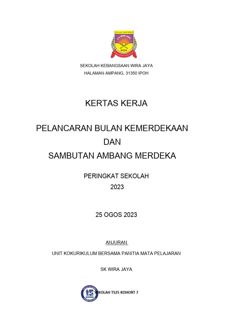 Kertas Kerja Kemerdekaan 2023 | PDF
