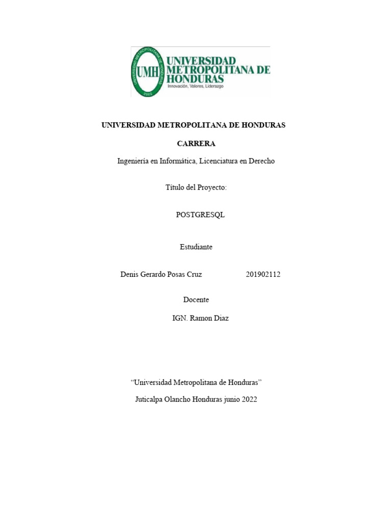 POSTGRESQL | PDF | Mi sql | Postgre Sql