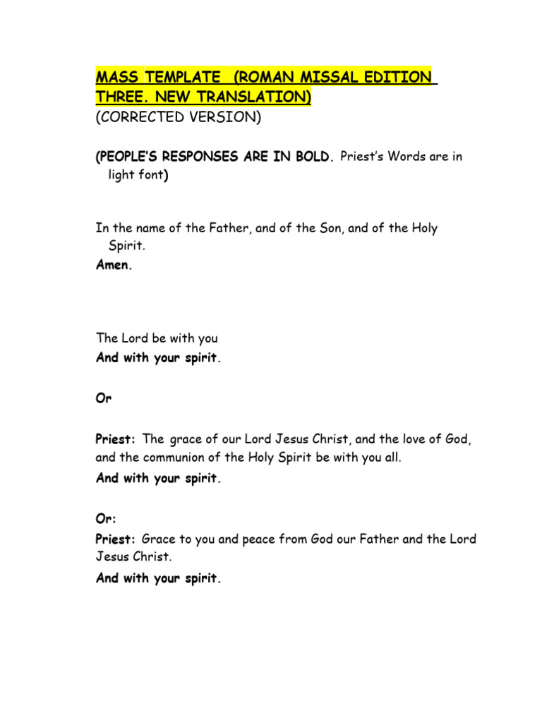 New Missal | Download Free PDF | Lord's Prayer | God The Father