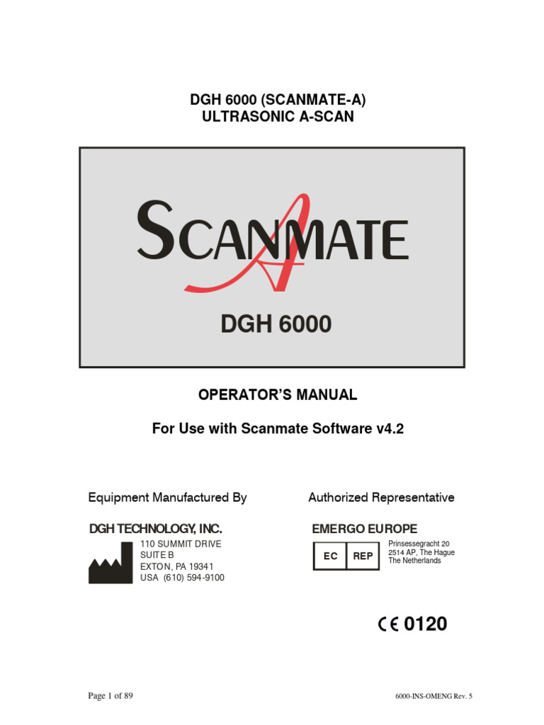 6000 INS OMENG R5 DGH 6000 Manual English v4.2 SW | PDF | Ultrasound