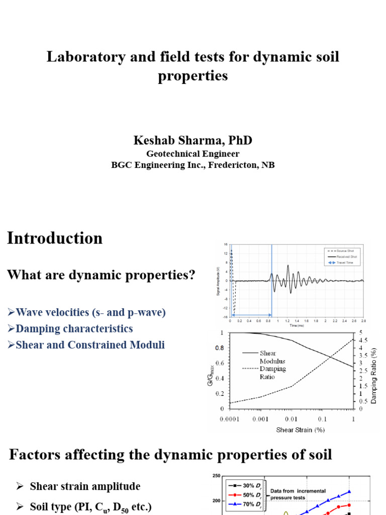 Dynamic Properties of Soil | PDF | Shear Stress | Waves
