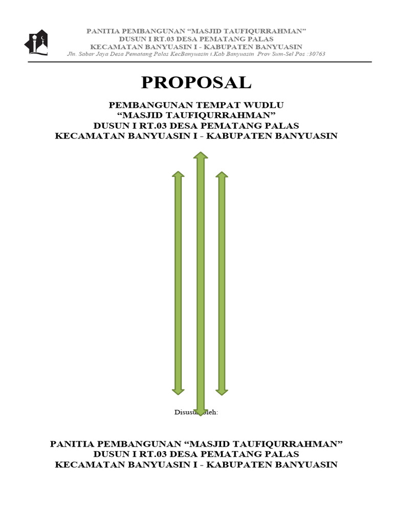 Proposal Pembangunan Tempat Wuduk | PDF
