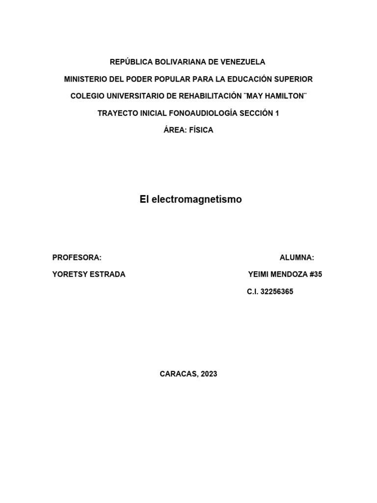 Introducción al Electromagnetismo | PDF | Electromagnetismo | Electricidad