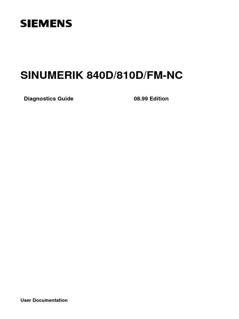 840d Diagnosis | PDF | Programmable Logic Controller | Computer Program