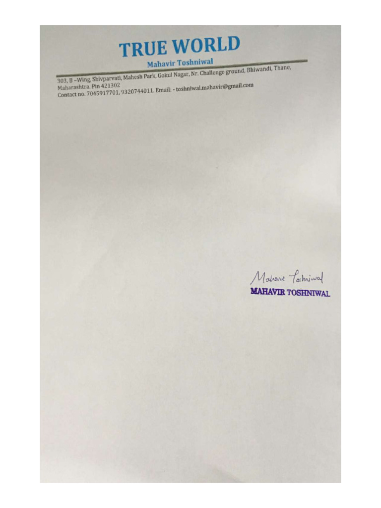 Self-Certified Copy of Letterhead Rubber Stamp | PDF