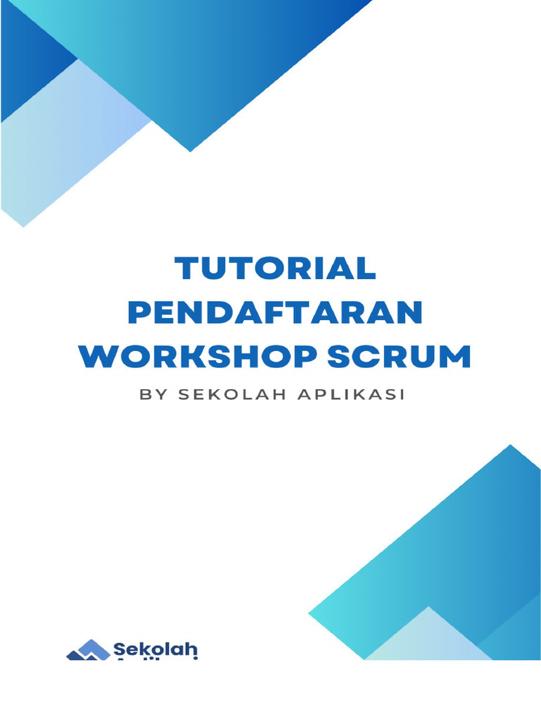 Tutorial Pendaftaran Workshop Scrum | PDF