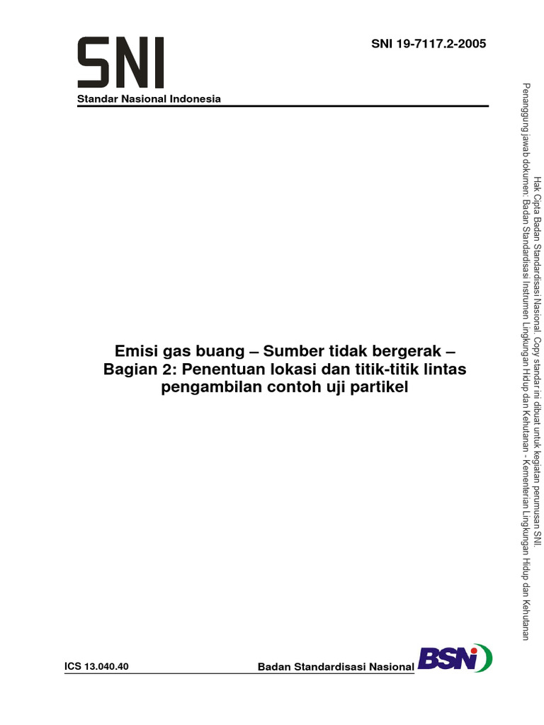 SNI 19 7117.2 2005 Bagian 2 Penentuan Lokasi Dan Titik Titik Lintas Peng | PDF